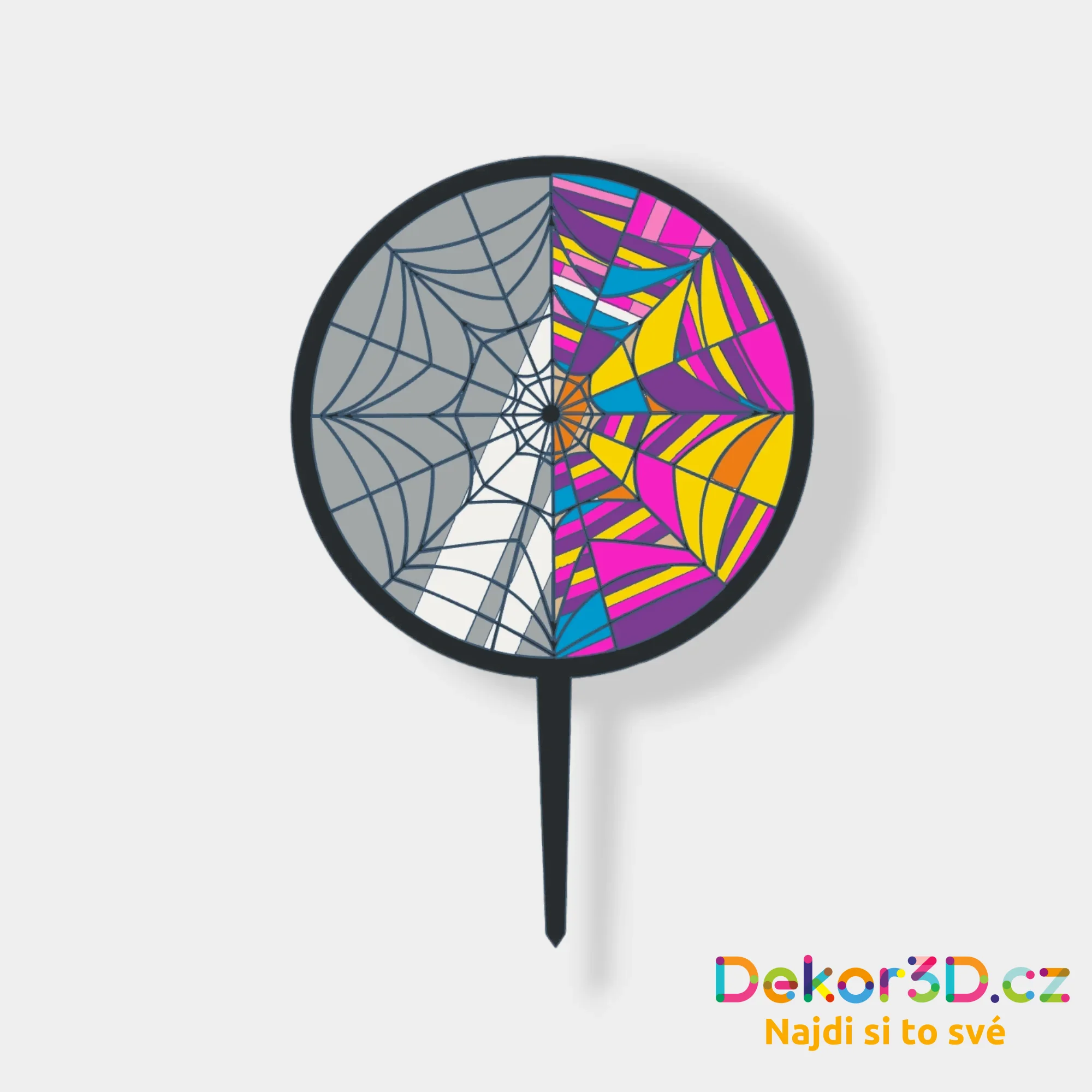 Zápich na dort - okno ze seriálu Wednesday :: Dekor3D Zápich na dort - okno ze seriálu Wednesday :: Dekor3D